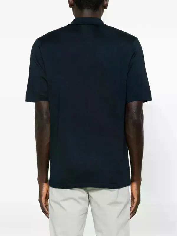 SAMSOE SAMSOE Buttoned Polo Shirt - Blue