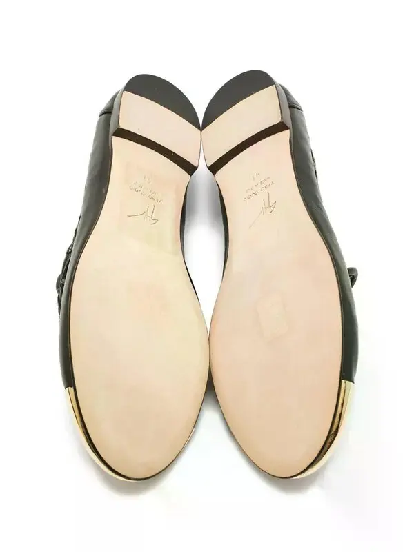 GIUSEPPE ZANOTTI Leather Cap Toe Loafers