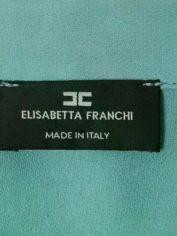 Elisabetta Franchi V-neck Blouse With Buttoned Cuffs