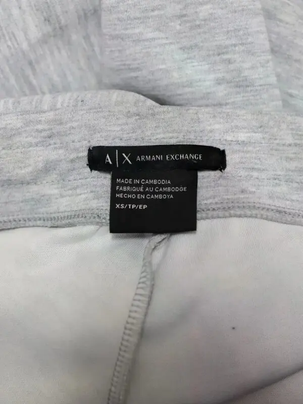 Armani Exchange Cotton Track Pants With Debossed Logo
