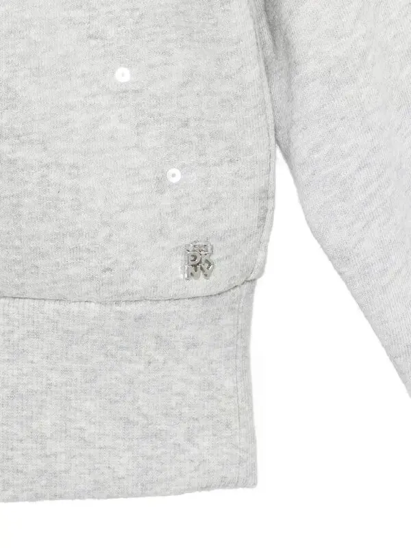 Dkny Sequined Zip-front Hoodie