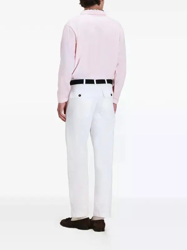 FORTELA Patch Pocket Trousers - White