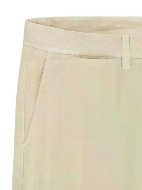 FORTELA Beige Chino Trousers With Herringbone Texture - Neutrals