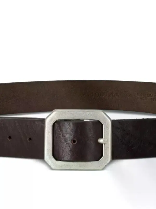 FORTELA Leather Belt With Silver-tone Buckle