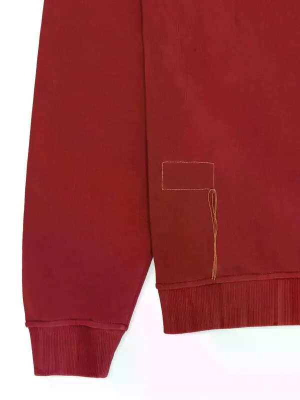 FORTELA Yale Zip-up Sweatshirt With Chest Pocket - Red