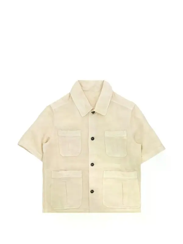 FORTELA Short Sleeve Patch Pocket Shirt - Neutrals