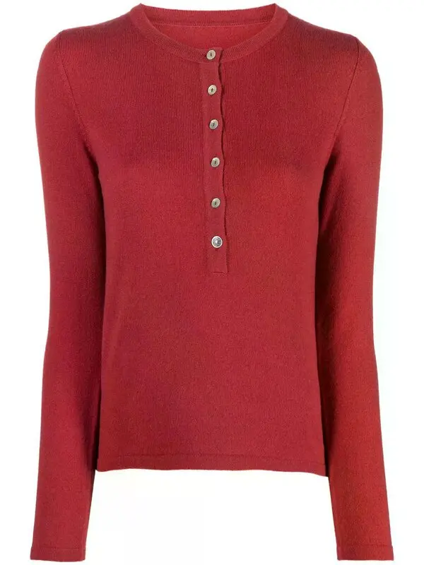 FORTELA Cashmere Long-sleeved Top - Red