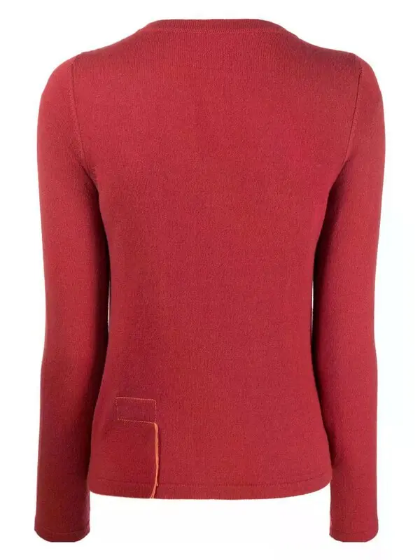 FORTELA Cashmere Long-sleeved Top - Red