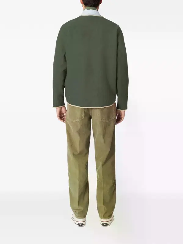 FORTELA Zip-fastening Jacket With Contrast Trim - Green
