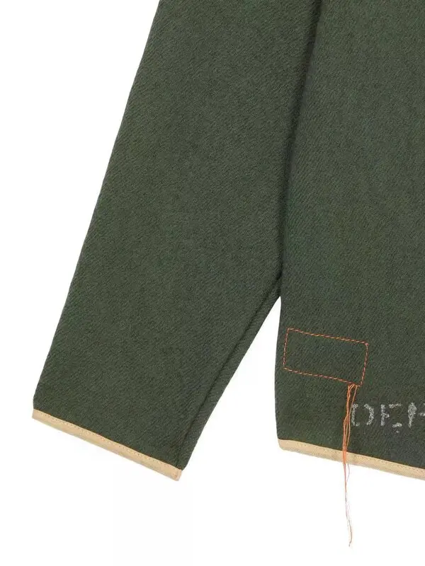 FORTELA Zip-fastening Jacket With Contrast Trim - Green
