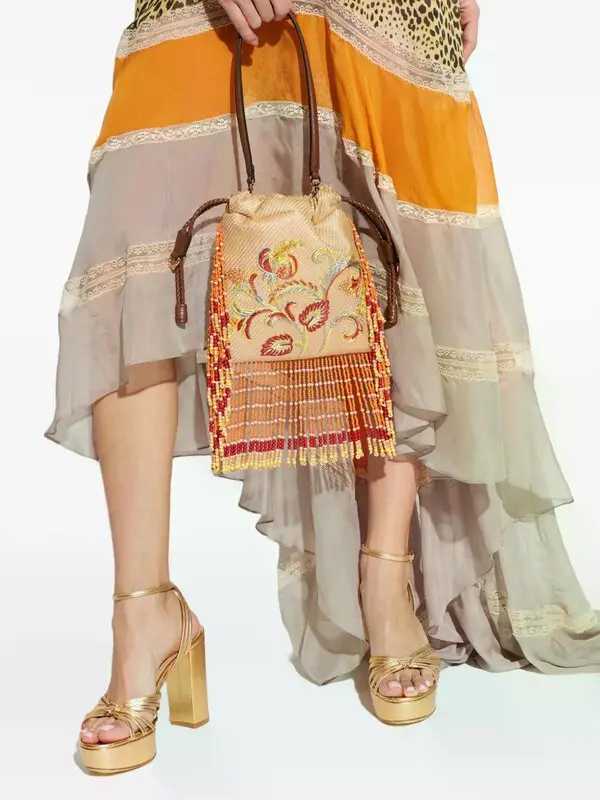 Etro Small Kalispera Embroidered Tote Bag - Neutrals