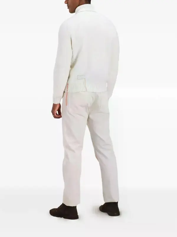 FORTELA Mallory Ribbed Turtleneck Sweater With Pocket