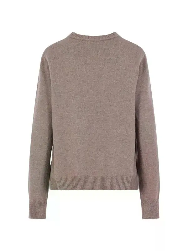 RÓHE Round-neck Ribbed Knit Sweater - Brown