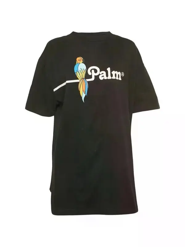 Palm Angels Parrot Print T-shirt - Black