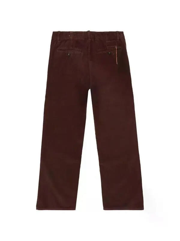 FORTELA Jamie Welt-pocket Corduroy Trousers - Red