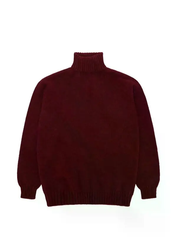 FORTELA Shetland Turtleneck Sweater - Red