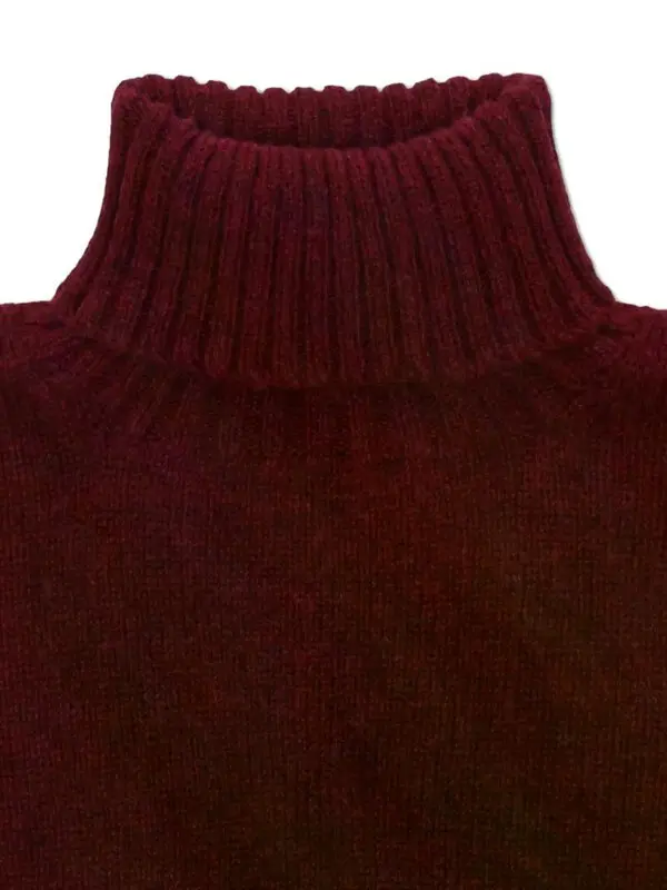 FORTELA Shetland Turtleneck Sweater - Red
