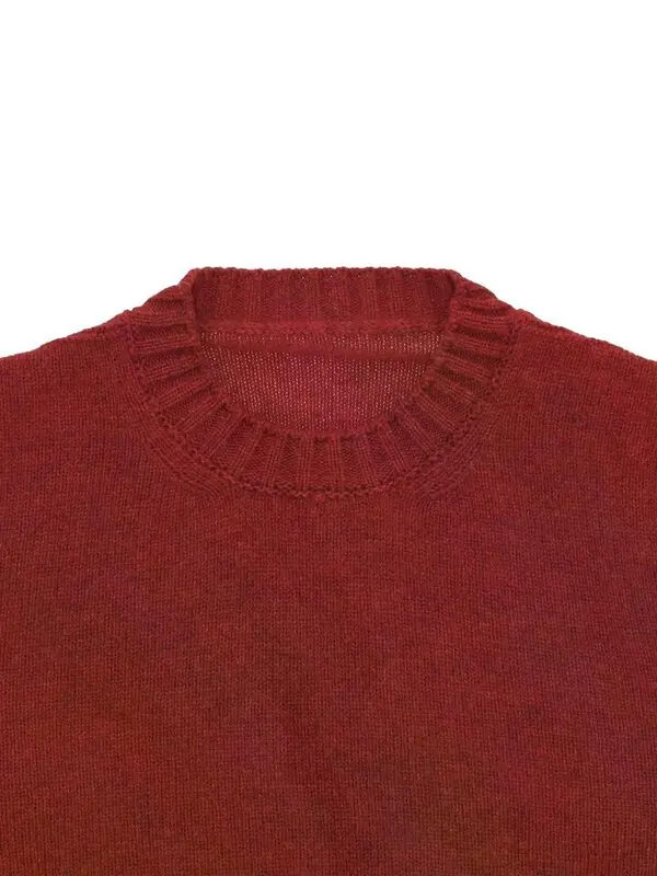 FORTELA Crew Neck Merino Wool Sweater - Red