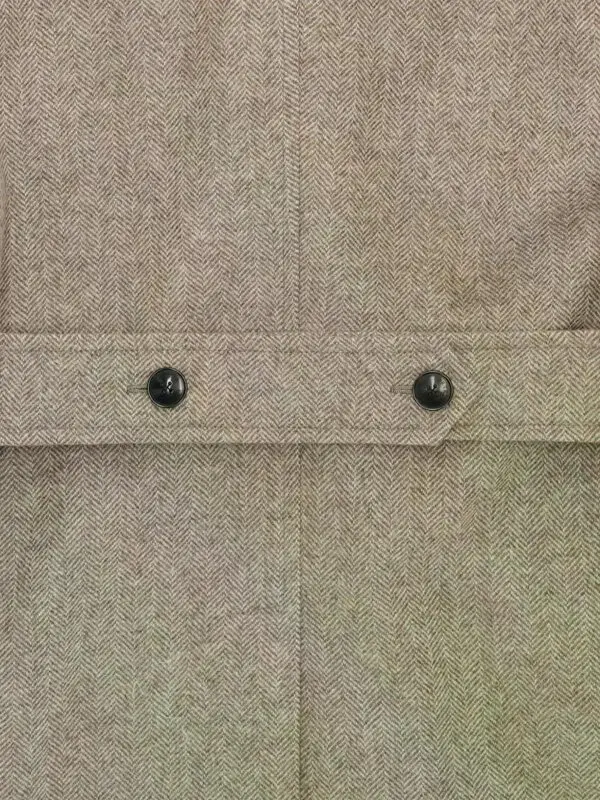 FORTELA Bogart Double-breasted Herringbone Coat