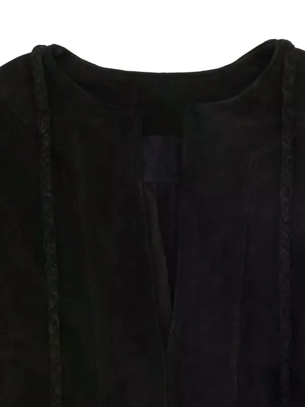 FORTELA Embroidered Detail Mini Dress - Black