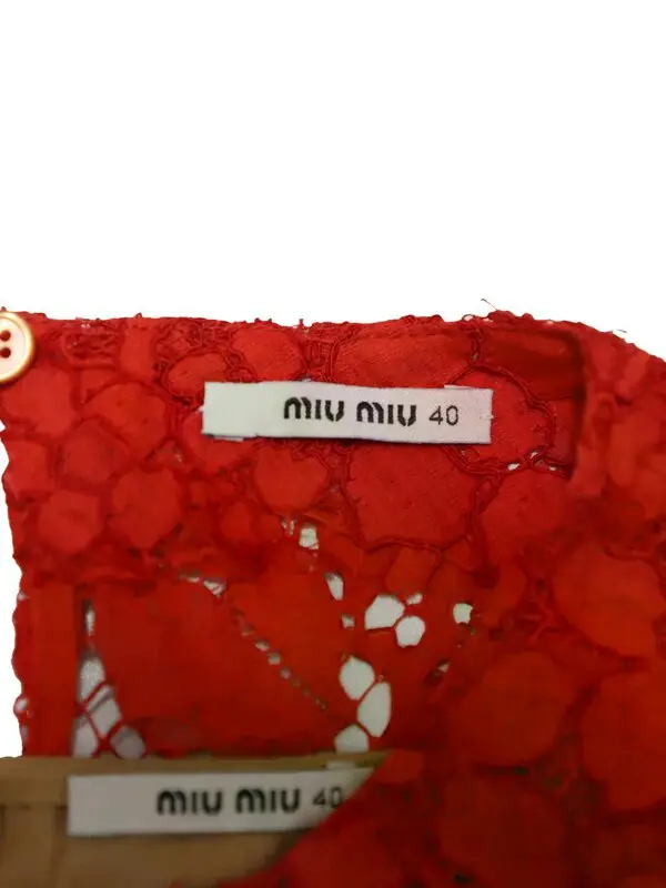 Miu Miu Sleeveless Lace Dress