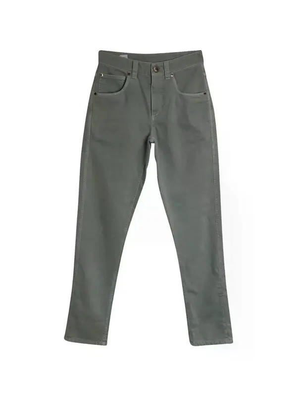 Brunello Cucinelli Button-fastening Jeans - Green