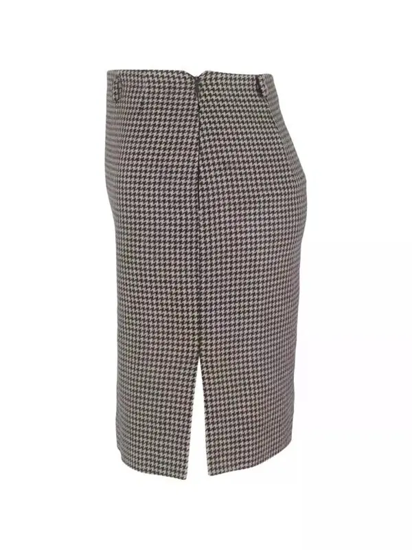Max Mara Houndstooth Print Mini Skirt