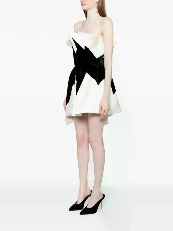 Zuhair Murad Strapless Flared Minidress