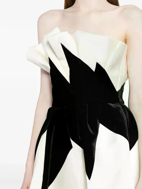 Zuhair Murad Strapless Flared Minidress