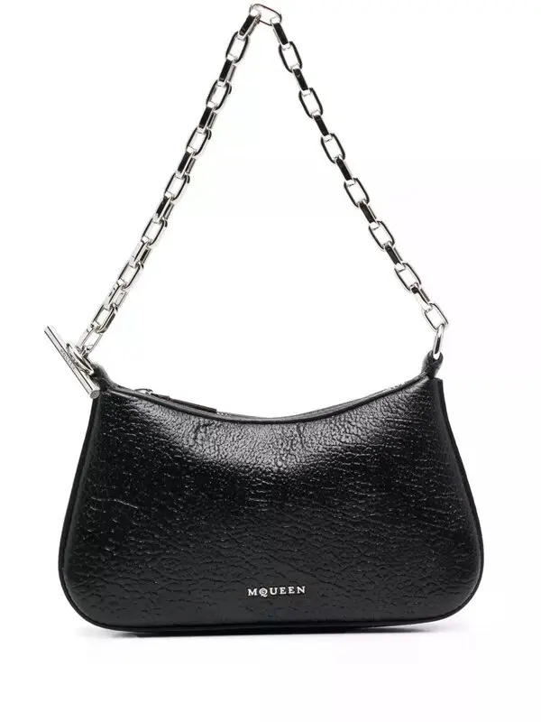 Alexander McQueen Mini Bag With T-bar Detail - Black
