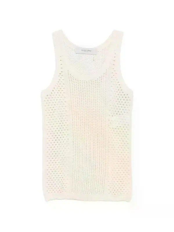 GOLDEN GOOSE Open-knit Vest - Neutrals