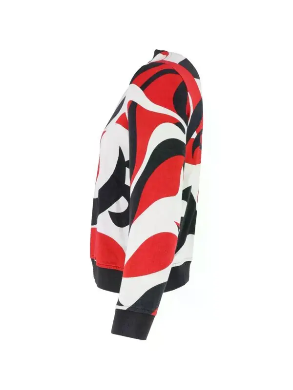Alexander McQueen Printed Cotton Crew Neck Sweater