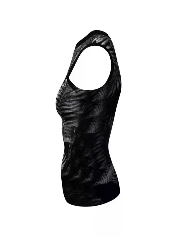 ALEXANDER WANG Hawaiian-print Sleeveless Top