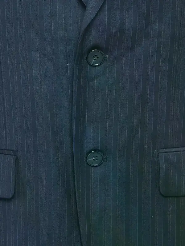 Givenchy Pinstriped Gabardine Blazer - Blue