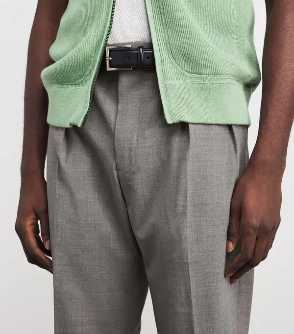 Rlx Ralph Lauren Wool-blend Slim Trousers