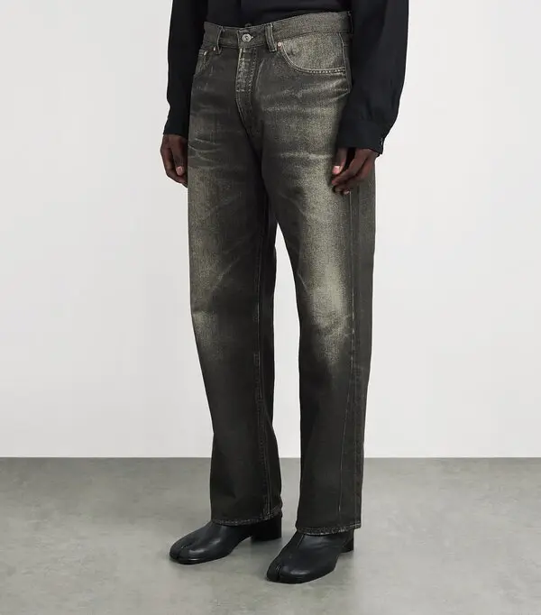 Our Legacy Third Cut Trompe-l'oeil Jeans - Black