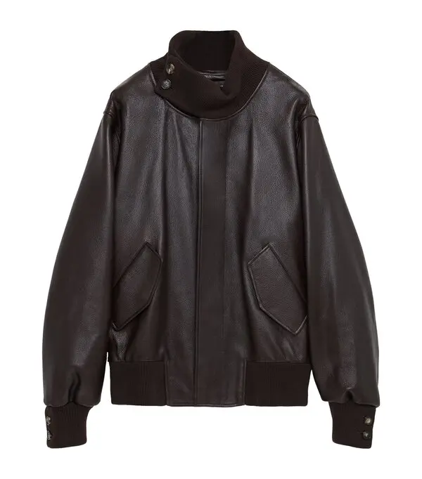 Loewe Leather Bomber Jacket