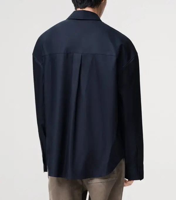 Loewe Cotton-blend Long-sleeve Anagram Shirt
