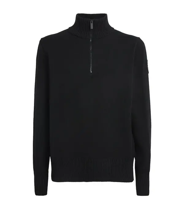 Canada Goose Rosseau Quarter-zip Merino Wool Sweater - Black