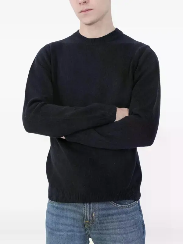 RE_BRANDED Round Neck Long Sleeve Sweater