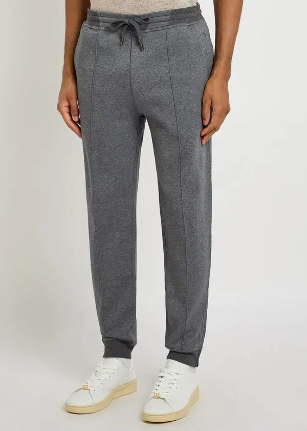 Brunello Cucinelli Tapered-leg Cotton-blend Sweatpants