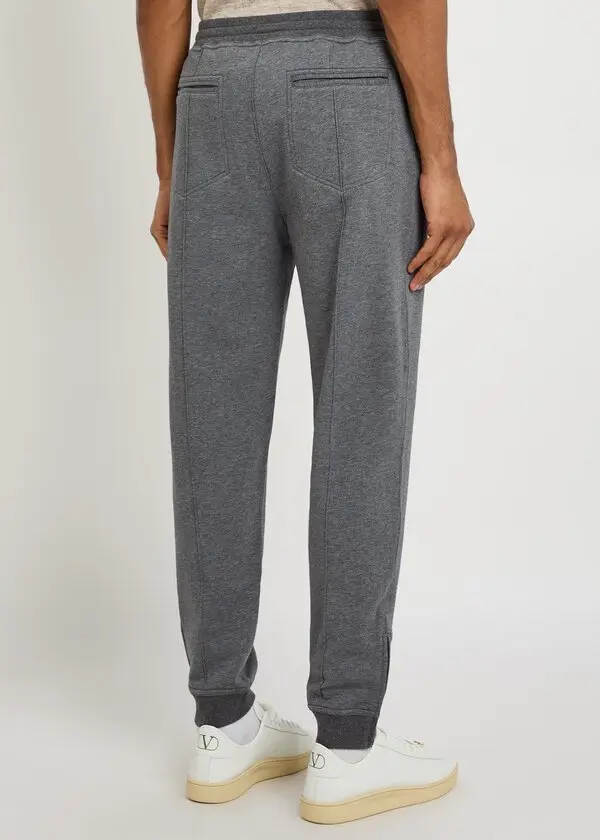 Brunello Cucinelli Tapered-leg Cotton-blend Sweatpants