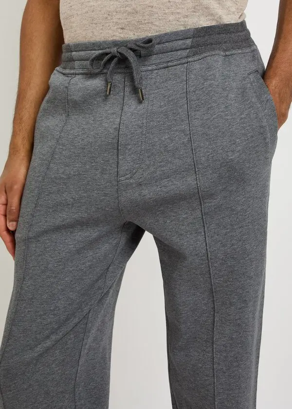 Brunello Cucinelli Tapered-leg Cotton-blend Sweatpants
