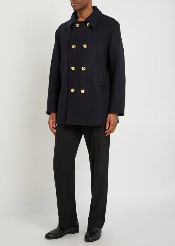 Valentino Garavani Double-breasted Wool Peacoat