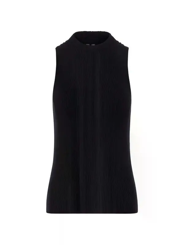 Rick Owens Ribbed Knit Tank Top - Black