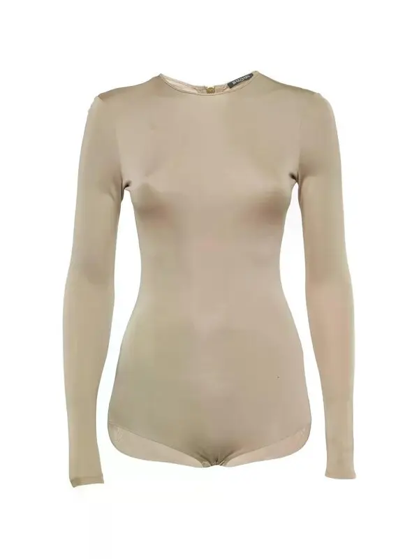 Balmain Long-sleeve Round Neck Top