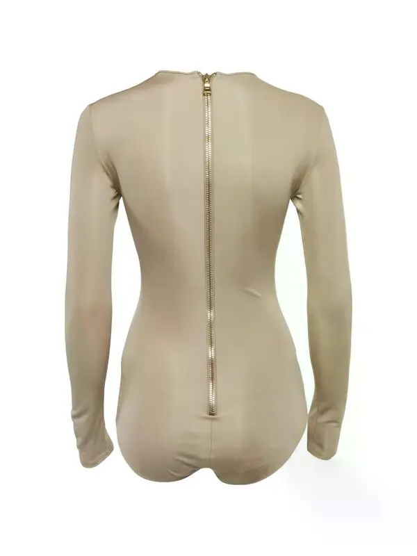 Balmain Long-sleeve Round Neck Top