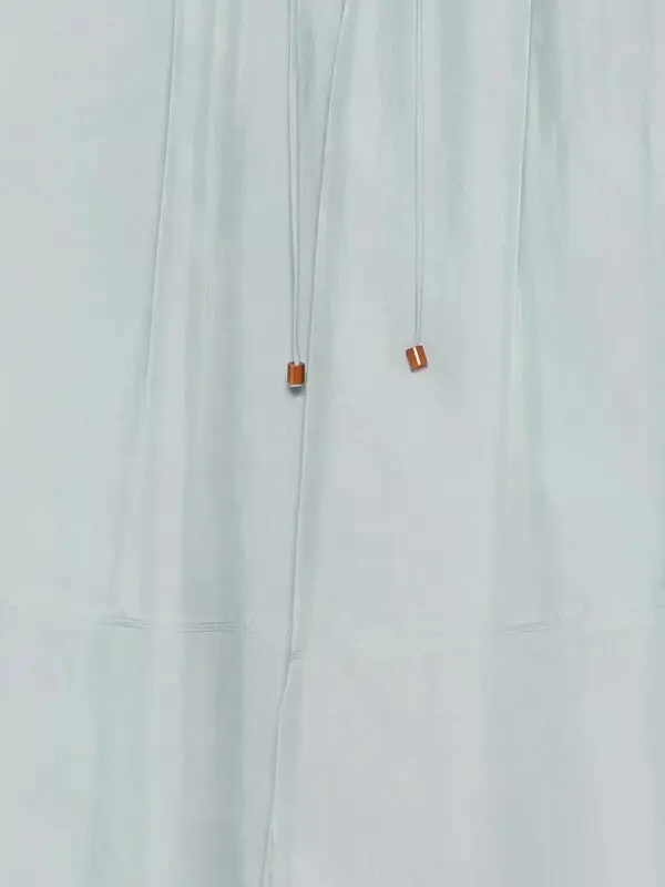 ALYSI Drawstring Straight Trousers - Blue