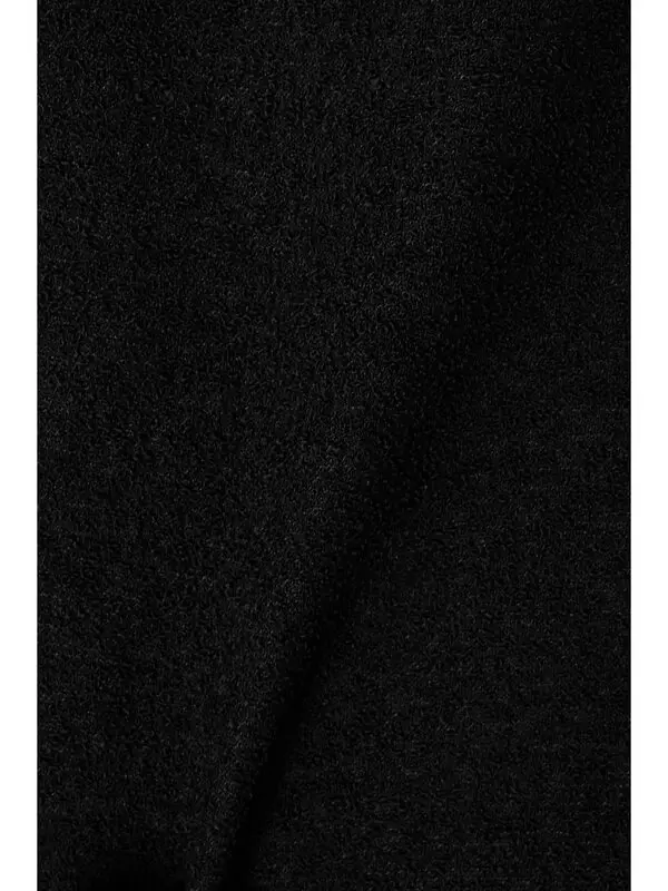 Alessandra Rich Wool-blend Bouclé Maxi Skirt With Slit