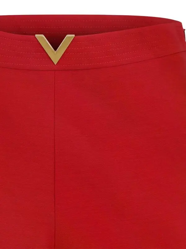 Valentino Garavani V-plaque High-waisted Shorts